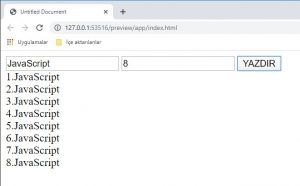 JavaScript Örnekleri – Tasarım Kodlama