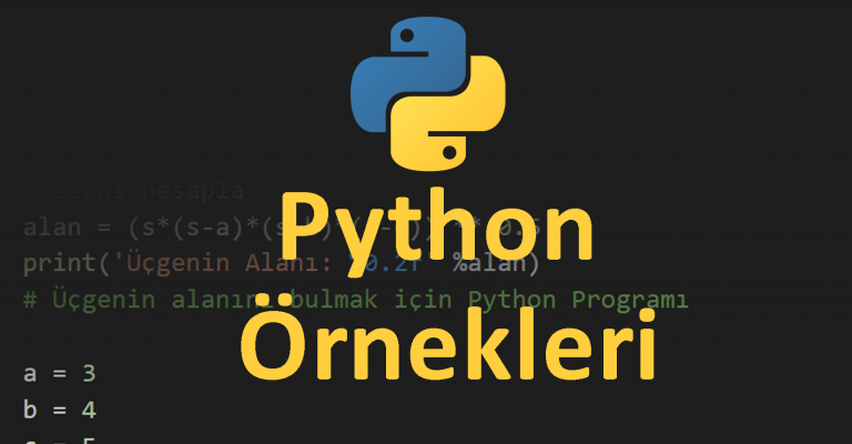 Basit Python Örnekleri – Tasarım Kodlama