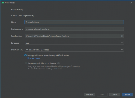 Android ile İki Sayının Ortalamasını Hesaplayan Program (Java) – Tasarım Kodlama