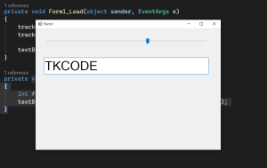 C# Windows Form TrackBar Kullanımı ( TextBox Font Büyüklüğünü Değiştirme) – Tasarım Kodlama